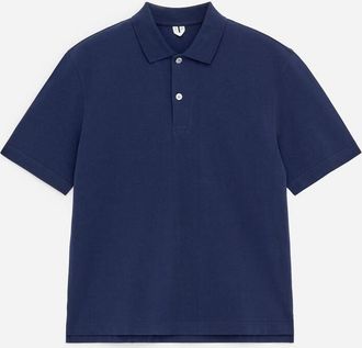 Arket Pikee-Poloshirt -Blau