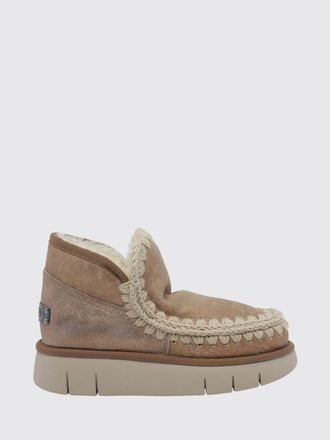 Mou Bottines Bounce bicolores en peau de ton avec doublure en laine