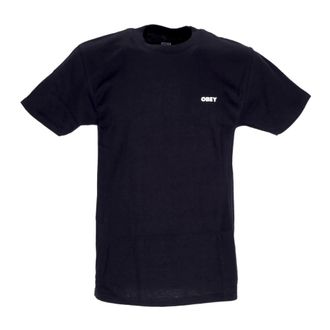 Obey Klassisches Schwarzes Herren Rundhals-T-Shirt - - Tops - Herren - Schwarzk - XL