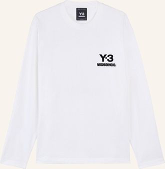 Yohji Yamamoto Y-3 Nbhd Logo Ls Shirt weiss