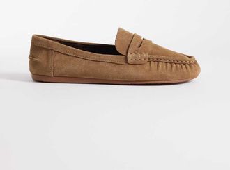 Mango Mocassins en daim - Marron-Brown
