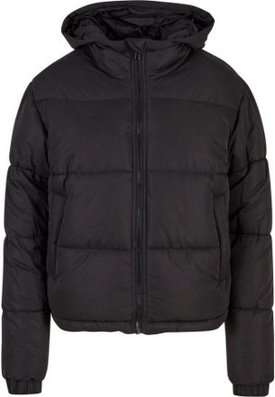 Urban Classics Winterjacke Urban Classics Ladies Peached Puffer Jacket With Hood (1-St)