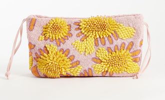 Asos Pochette avec fleurs &agrave; ornements - Rose