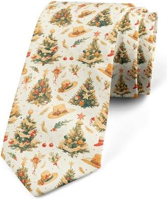 Generic Cravate Homme Beige Vert R&eacute;glable Necktie Classique Cravate Pour Hommes Pour &Eacute;v&eacute;nements Affaires C&eacute;l&eacute;brations
