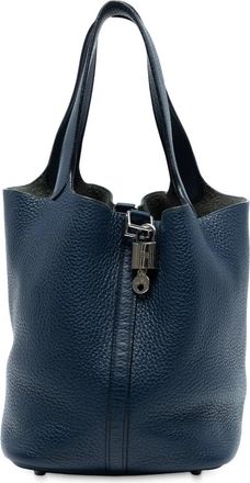 Herm&egrave;s Crossbody Bags - Clemence Picotin Lock 22 - Gr. unisize - in Blau - f&uuml;r Damen