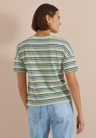 Cecil Print-Shirt mit bunten Streifen