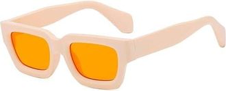 Generic Lunettes De Soleil Carr&eacute;es For Hommes, Dext&eacute;rieur For Femmes, &Agrave; Petite Monture For Vacances(Beige)