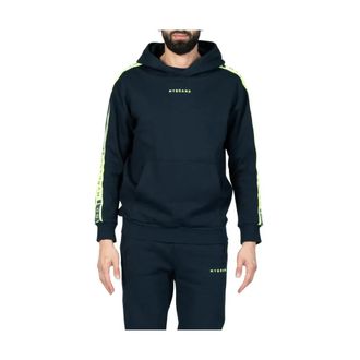 My Brand Blaue Kontrast-Taping-Kapuzenpullover - - Sweatshirts & Hoodies - Herren - Blau - S