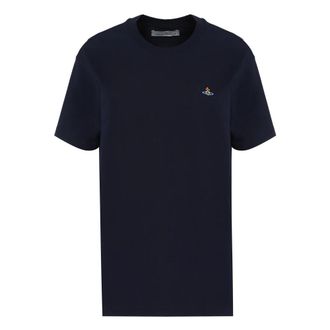 Vivienne Westwood Classic T-shirt Multicolour Orb - - Tops - Damen - Blau - S