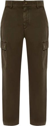 Burberry Homme, Pantalons, Vert, Taille: S Pantalon Tailleur Jambe Droite