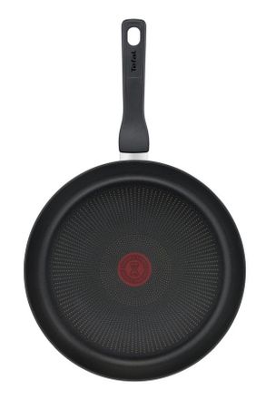 T-fal Bratpfanne Hard Titanium PRO, Schwarz, Metall, rund, backofengeeignet, antihaftbeschichtet, Kochen, Pfannen, Bratpfannen