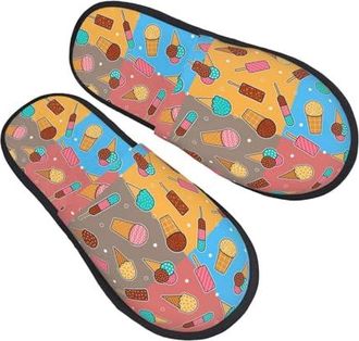 Generic Glace Homme Femme Slippers Antid&eacute;rapantes Chaussons L&eacute;g&egrave;res Chaussures De Maison Pour Int&eacute;rieur Automne Hiver L