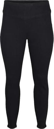 Zizzi Jeggings en coton pour femme - Grandes tailles - Taille 42-60, Noir, 58W / 30L
