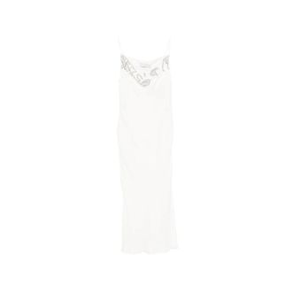 Iro Embellished Spaghetti-Strap Midi Dress - - Dresses - Damen - Wei&szlig; - S
