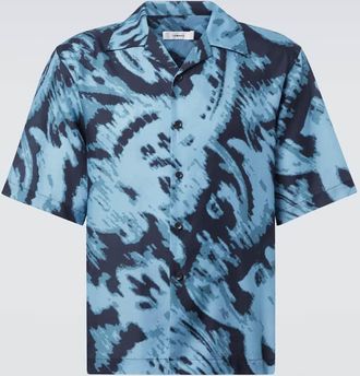 Commas Chemise imprimée en coton et soie