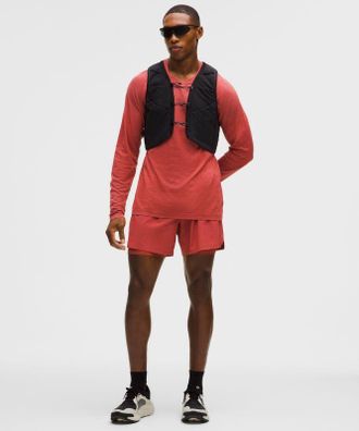 lululemon Short Mile Maker Run Crew doubl&eacute; pour Hommes - 15 cm - Taille XL