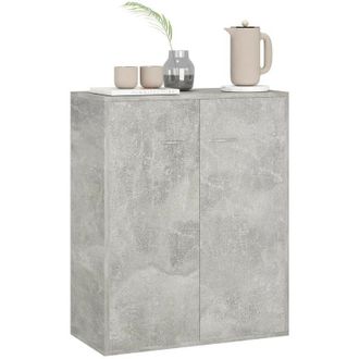 Les Tendances Commode Gris b&eacute;ton 60 x 30x75
