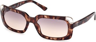 Guess GU7841 Rechteckige Acetat-Sonnenbrille f&uuml;r Damen