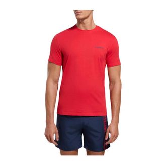 Dirk Bikkembergs TShirt 100% coton print dos - - Tops - Herren - Rot - 2XL