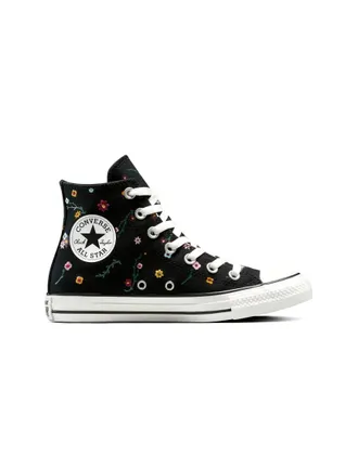 Converse Chuck Taylor All Star - Baskets à fleurs brodées - Noir