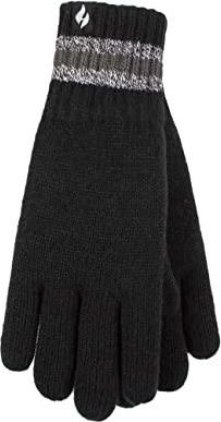Heat Holders SOCKSHOP Homme Cedar Bande Manchette Gants Paquet de 1 Noir L/XL