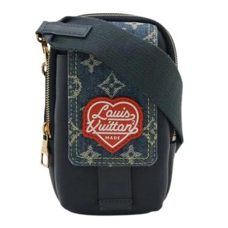 Louis Vuitton Pre-owned Monogram Denim Double Phone Pouch Bag - - Pre-owned - Damen - Blau - ONE SIZE