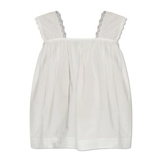 Poss&eacute; Posse - Harriet Cotton Top - Femme - Tops - Blanc - Taille: 42 FR