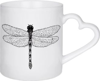 artboxONE Herztasse Libelle von Hannibelle - Herztasse Tiere
