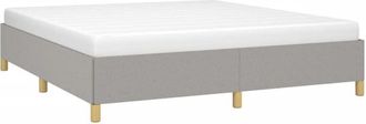 vidaXL Cadre de lit sans matelas gris clair 160x200 cm tissu vidaXL