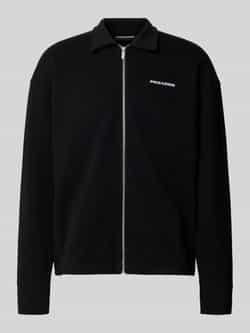 Pegador Oversized Sweatjacke mit Strukturmuster Modell Tate