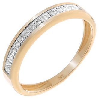 Orphelia Femme 18 carats (750/1000) Or jaune| Gold Rond Blanc Diamant