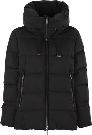 Moorer Femme, Vestes, Noir, Taille: 40 FR Gadia STP Doudoune &agrave; Capuche