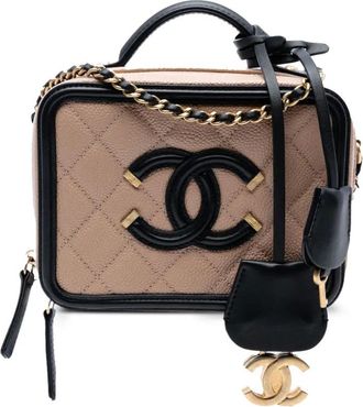 Chanel petit sac à bandoulière Filigree (2018-2019) - Marron