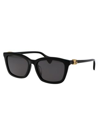 Gucci Womens Sunglasses Gg1596sk Acetate Black-Grey Black-Black-Grey Black/black/grey