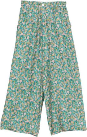 Pierre-Louis Mascia Femme, Pantalons, Vert, Taille: 40 FR Wide Pantalons