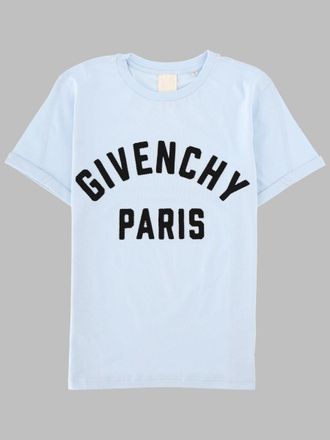 Givenchy Logo-Print Cotton T-Shirt - Blue