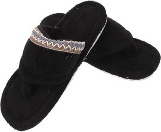 Minkissy Femme Confortables à Semelle Épaisse Isolante Mules Intérieur Respirantes et Chaudes Sandales Fourrées Légères pour Maison