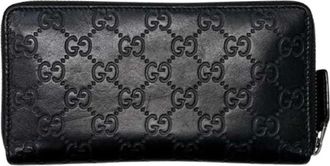 Gucci unisex, Pre-owned, Noir, Taille: ONE Size Pre-owned Long wallet (bi-fold)