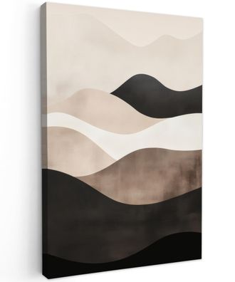 MuchoWow © Wandbilder Groß 80x120 cm XXL Schlafzimmer Home Deko Wohnung Bild Wohnzimmer Fotoleinwand Wand Bilder Leinwand Wall Decor Abstrakt - Landschaft - We