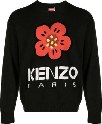 Kenzo Rundhalspullover - Schwarz