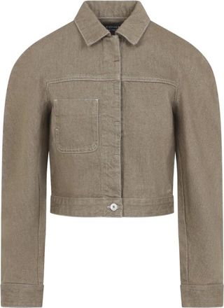 Jacquemus Femme, Vestes, Beige, Taille: 36 FR Veste Cargo Ovalo