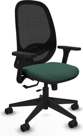 Piqueras y Crespo Cilanco Stuhl f&uuml;r die Arbeit zu Hause mit 3D-Armen, h&ouml;henverstellbare Lendenwirbelst&uuml;tze, ausgestattet mit Syncro/Traslack und Schneidschaum, mit Roll