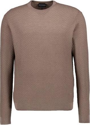 Emporio Armani Herren Pullover braun unifarben