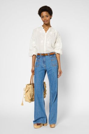 Gerard Darel Jean flare - ANNA - Bleu ciel