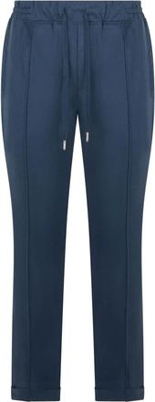 Fedeli Pantalon en maille de cachemire doux - Homme - Pantalons - Bleu - Taille: M