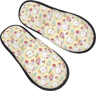 Generic Pantoufles Unisexes Lapin Et Chat Chaussons Doublées En Peluche Confort Chaude Pantoufles, Pour Intérieur Extérieur, Femmes, Hommes, L