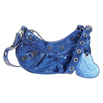 Balenciaga Sac bandouli&egrave;re vintage Pre-owned - Femme - Pre-owned - Bleu - Taille: ONE Size