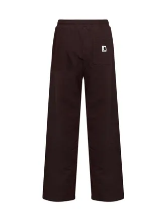Carhartt Work in Progress Womens Sweatpants Cassie Rosewood Brown Cotton Trousers
