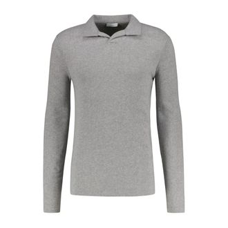 Kiefermann Tonin Langarm-Polo - - Tops - Herren - Grau - L