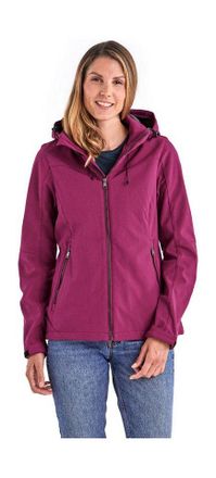 Killtec Softshelljacke Damen Softshelljacke Wasserabweisende, winddichte Softshelljacke mit abnehmbarer Kapuze